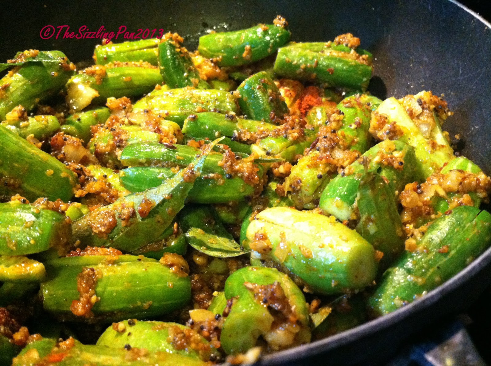 The Sizzling Pan: Bharali Tondali/ Stuffed Tindora
