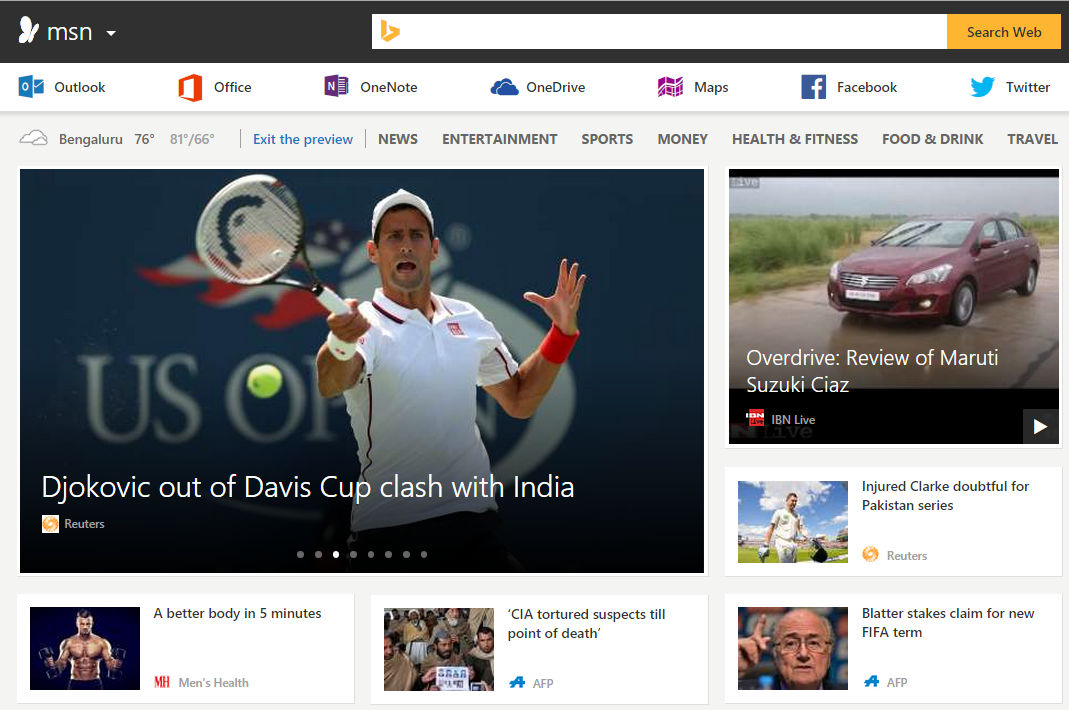 Microsoft Introduces New MSN After Makeover | Poketors - Technology Blog