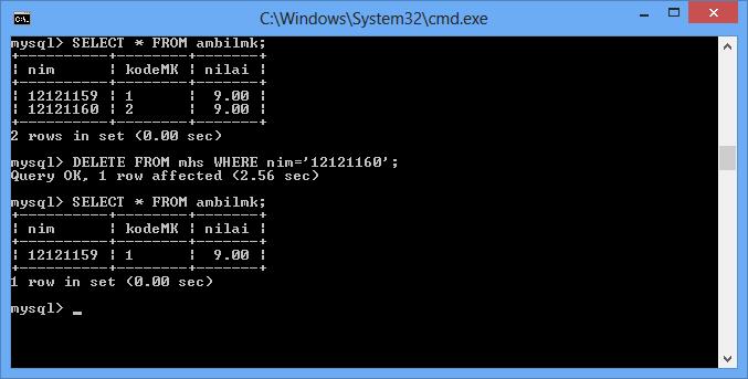 Cara Menggunakan Fungsi Cascade di MySQL - Oji Setyawan Blog's