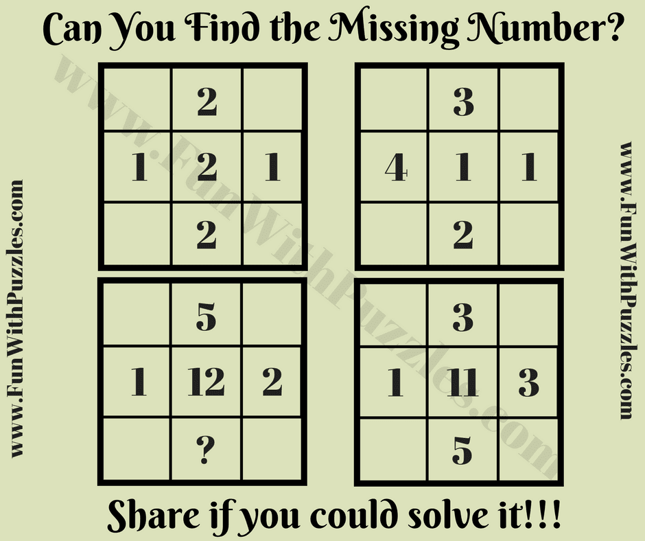 Picture Math Puzzle and Answer for 3rd Grade Kids Students