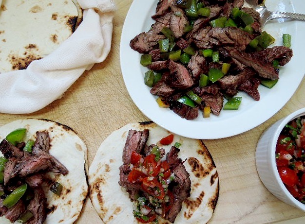 The Briny Lemon: Carne Asada with Grilled Bell Pepper