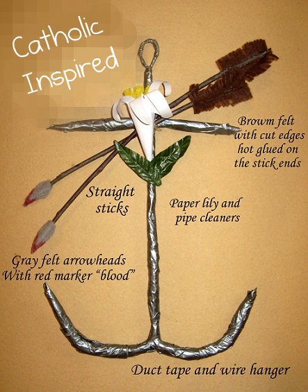 St Philomena Costume and Symbol Craft ~ Catholic Inspired