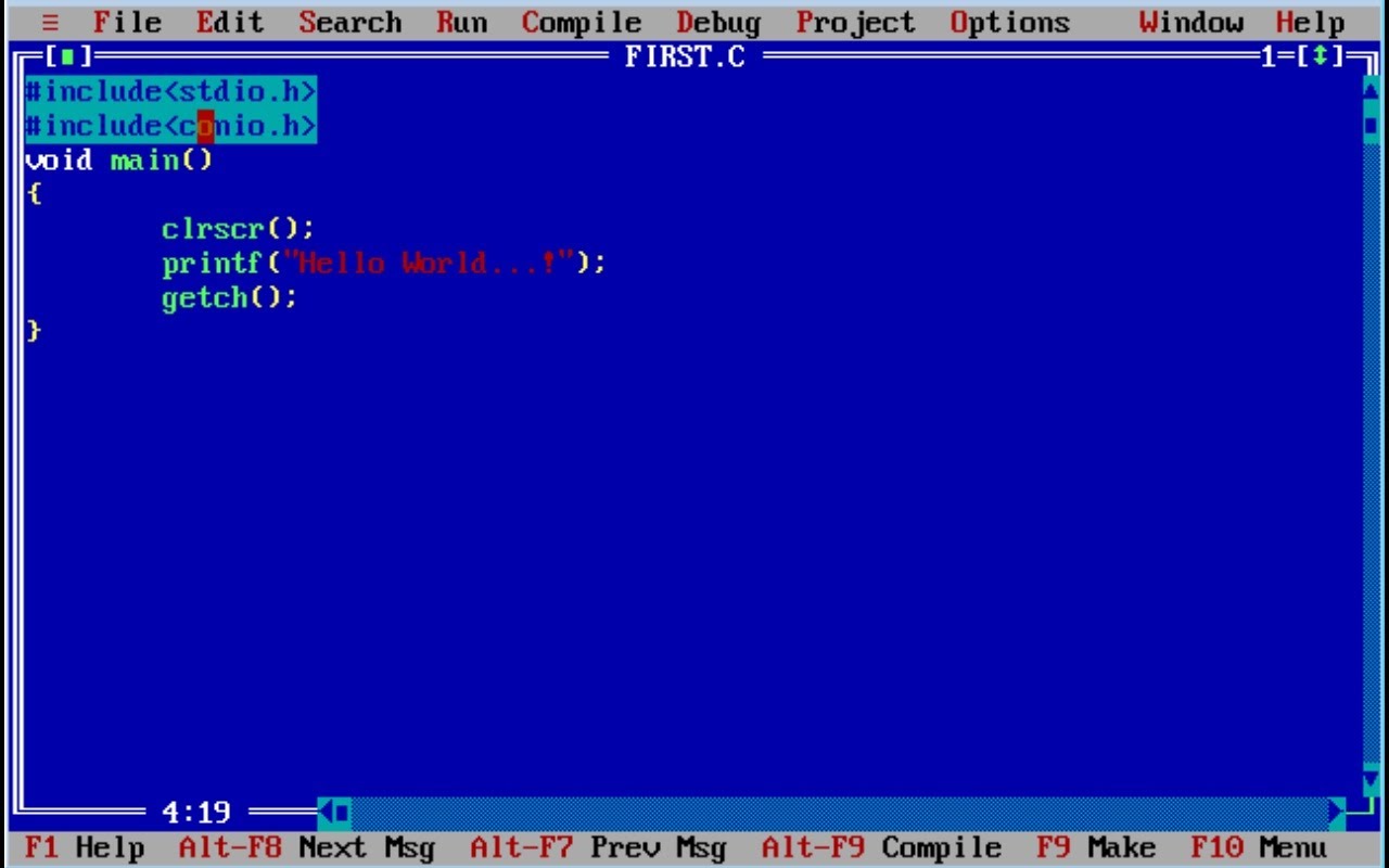 Hello World Program Learn How To Display Your Name Through C Language Hello World Program Learn How To Display Your Name Through C Language