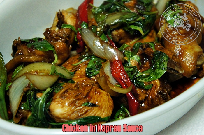 HomeKreation - Kitchen Corner: Chicken in Kaprau Sauce (Ayam Masak Ala ...