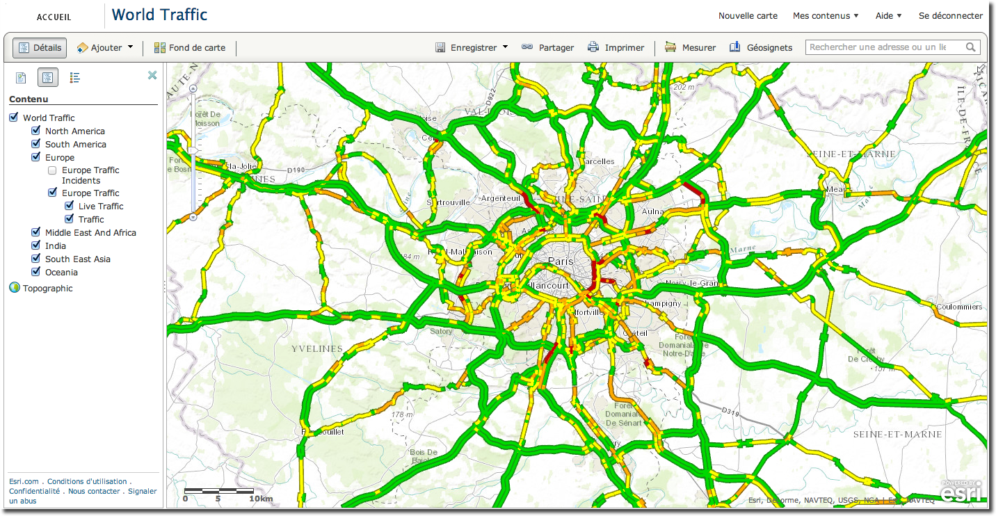 Trafic routier historique, prévisionnel et temps réel sur ArcGIS Online ...
