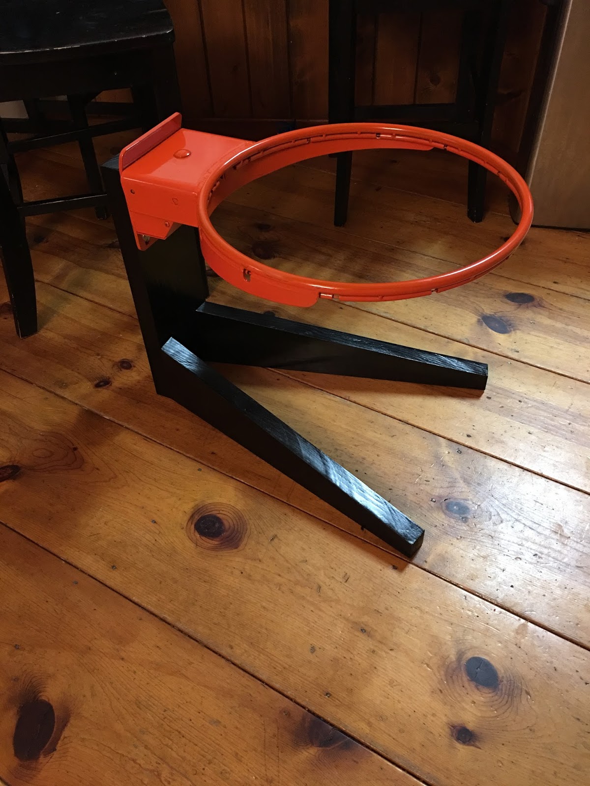 DIY Man Cave Basketball Goal Side Table | The Roots of Home