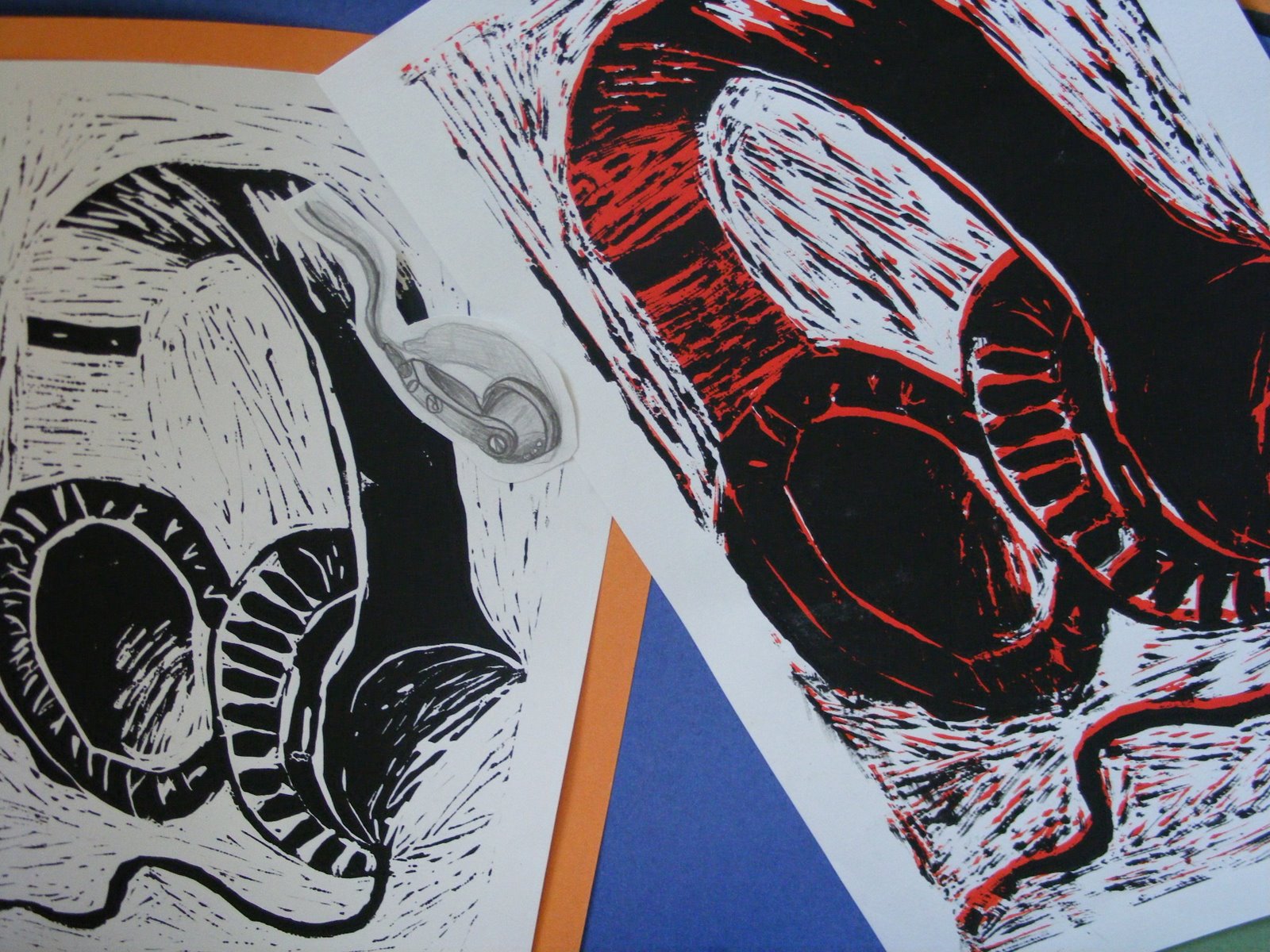 Art Room Ennistymon VS: Junior Cert Projects in progress