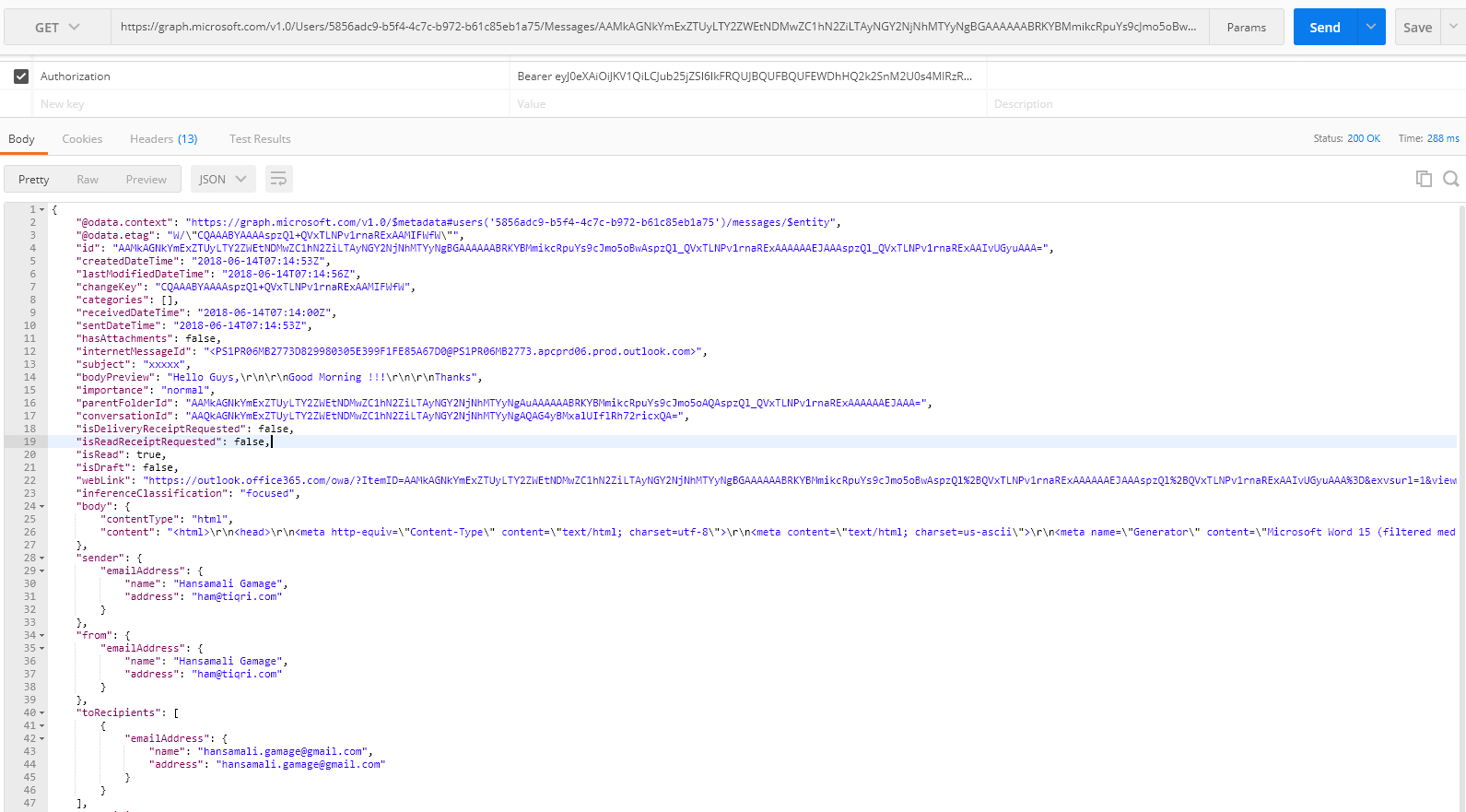 Hansamali Gamage: .NET Core app that talks with Graph API and Azure functions
