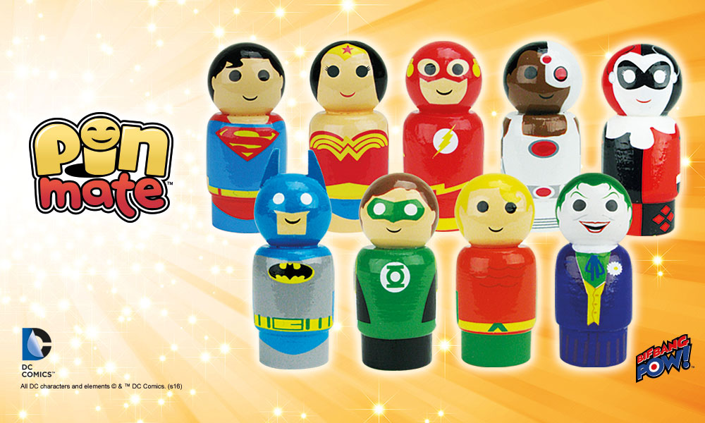 Larger-than-Life DC Comics Characters Re-imagined as Miniature Pin Mate ...