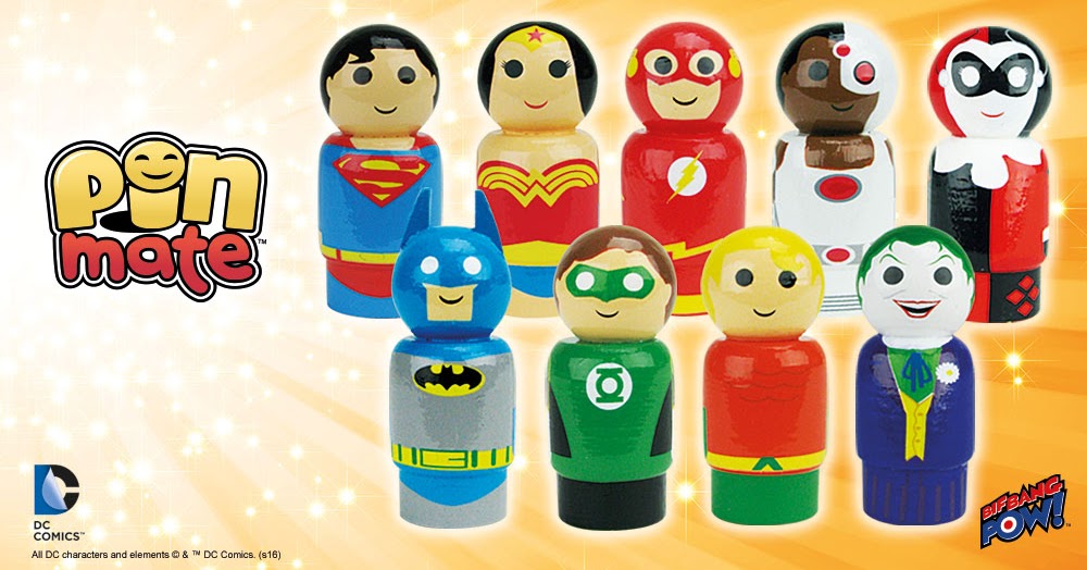 Larger-than-Life DC Comics Characters Re-imagined as Miniature Pin Mate ...