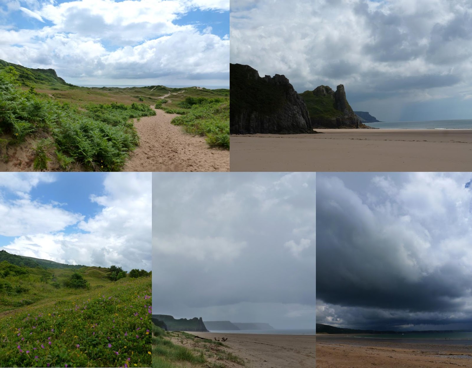 Julia Garner : Gower Peninsula trip - Great Tor to Oxwich Point.