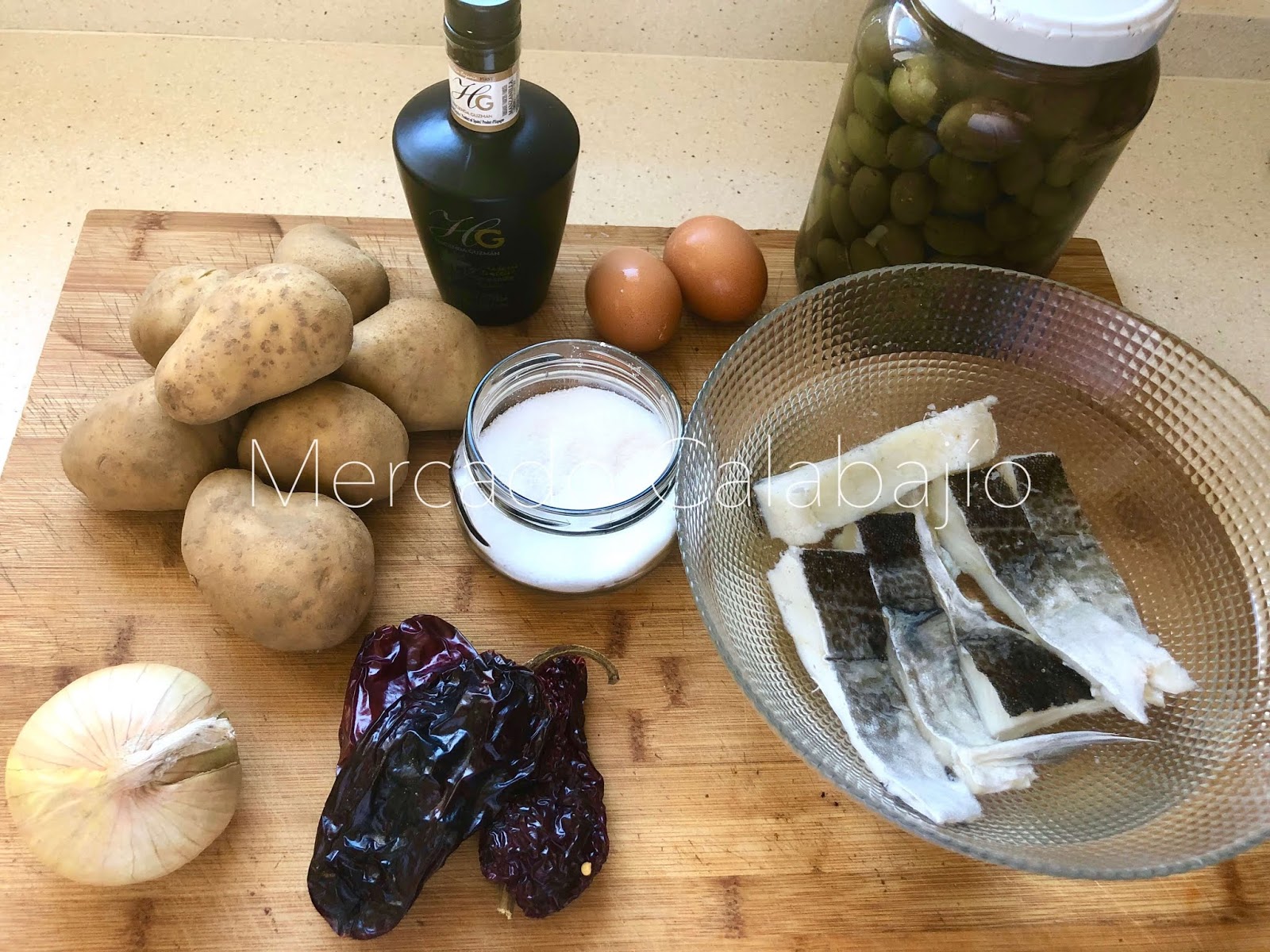 Rin rán de Cazorla con bacalao. Receta | Mercado Calabajío