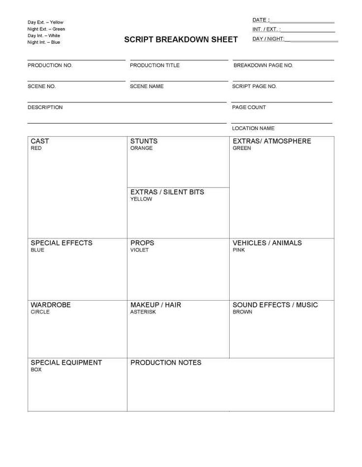 Filmholic : Script Breakdown - The tool to plan