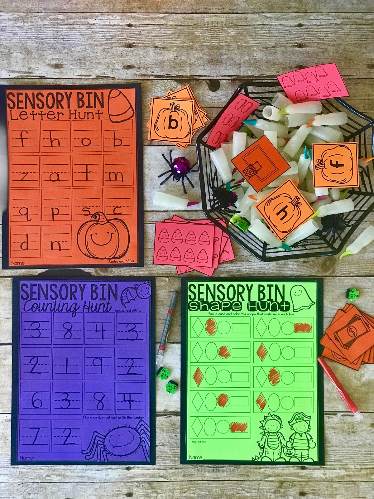 October Kindergarten Activities - Apples & ABC's