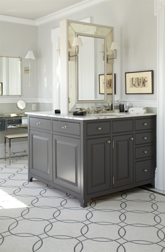 Wendy Correen Smith: Gray Bathroom Vanities
