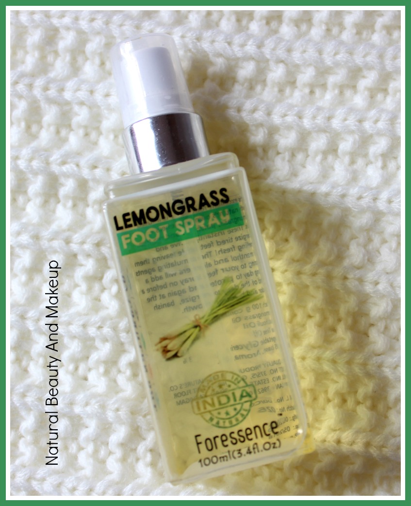 Natural Beauty And Makeup : The Nature’s Co Lemongrass Foot Spray Review