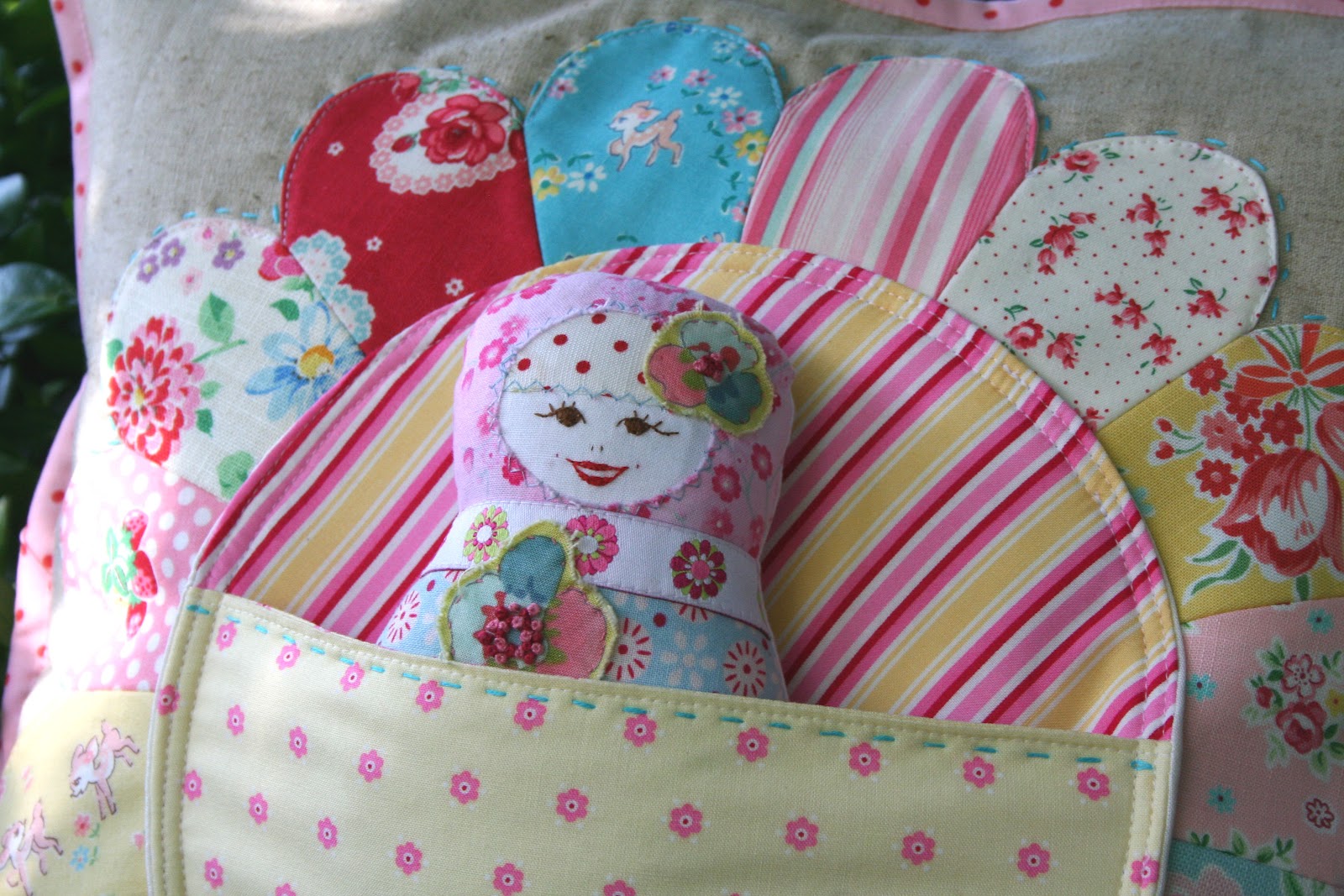 lovely little handmades: petite petal pocket pillow