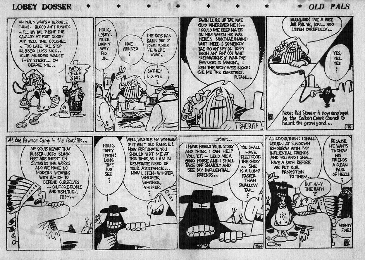 Pictures from an Old Book: "LOBEY DOSSER: The Indian War" By Bud Neill ...