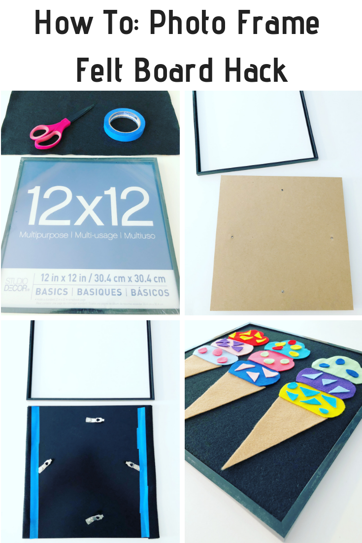 Find the Little Mind: How To: Photo Frame Felt Board Hack