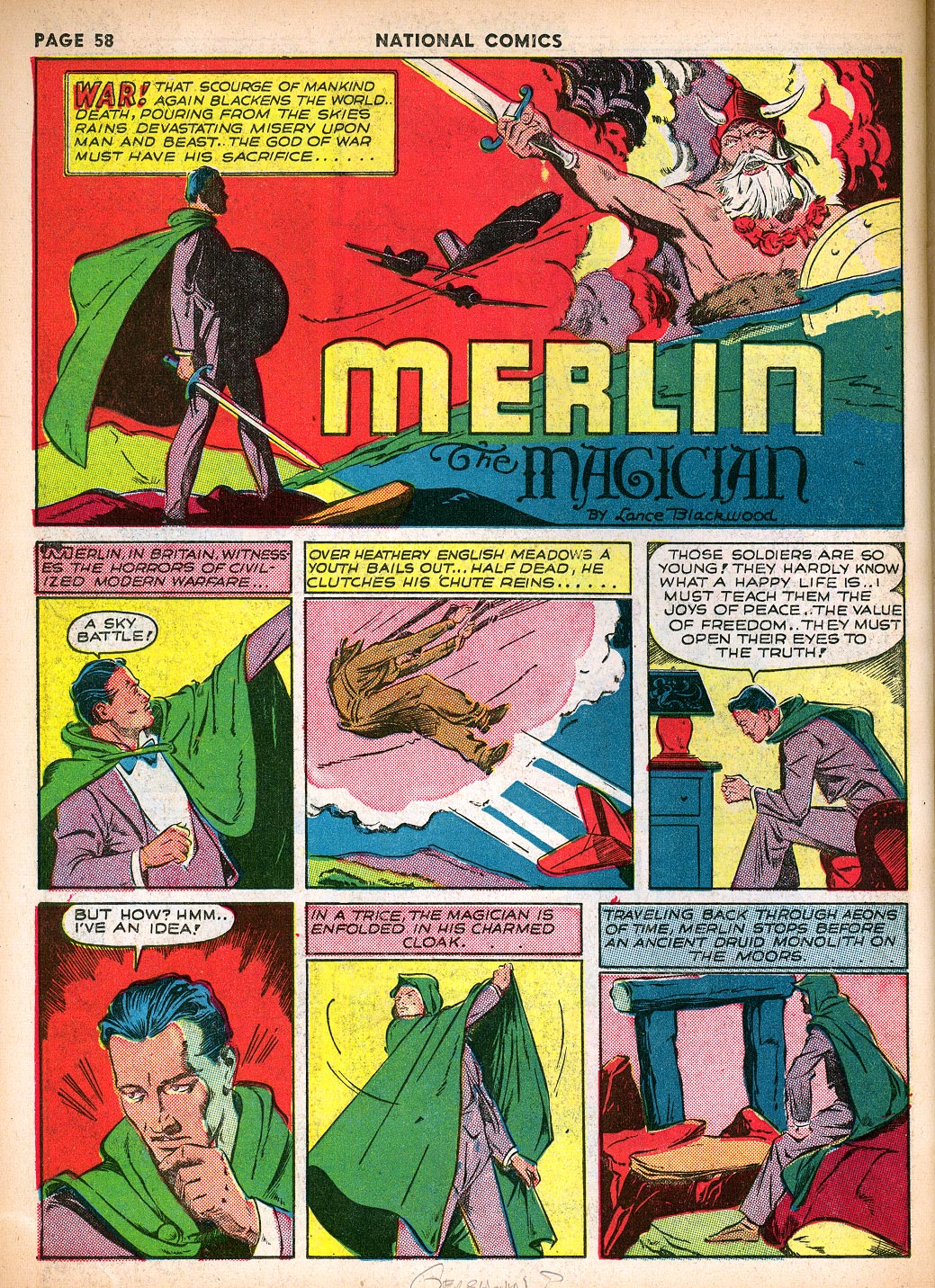 Four-Color Shadows: Merlin the Magician-Emil Gershwin-1941