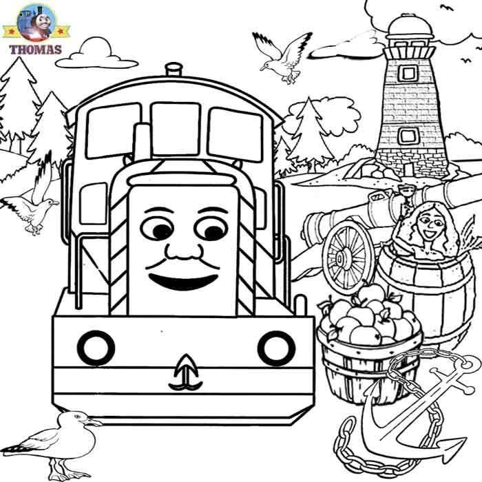 Thomas colouring free colouring pages for kids | Train Thomas the tank ...