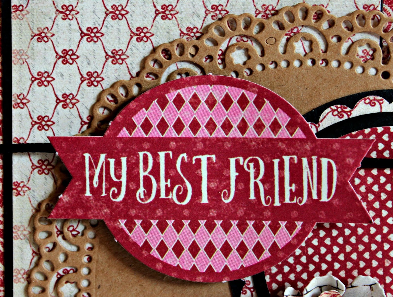 Pam Bray Designs: A Girl with Flair: My Best Friend Card with Page Maps ...