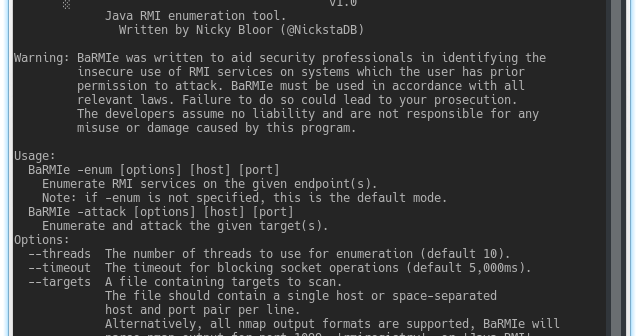BaRMIe - Java RMI Enumeration And Attack Tool - KitPloit - PenTest ...