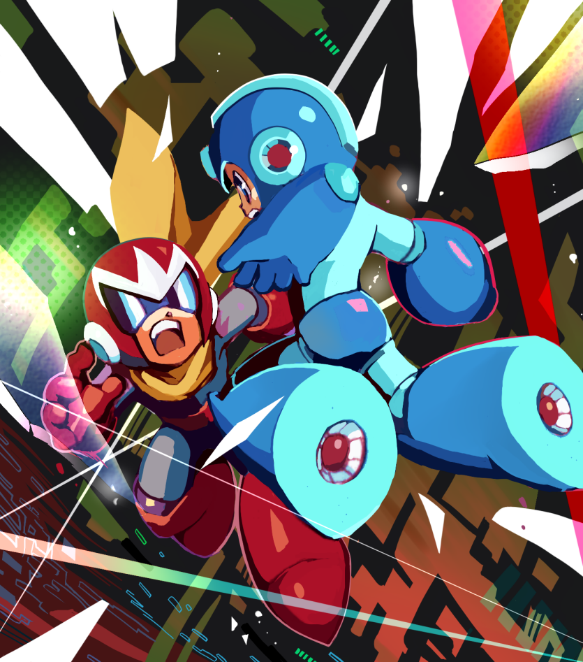GAMING ROCKS ON: Game Art #50: Mega Man 25th Anniversary Gallery