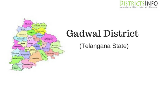 Gadwal District with Mandals in Telangana State