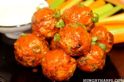 Hungry Harps: Meatball Monday: Green Chicken Enchilada Meatballs