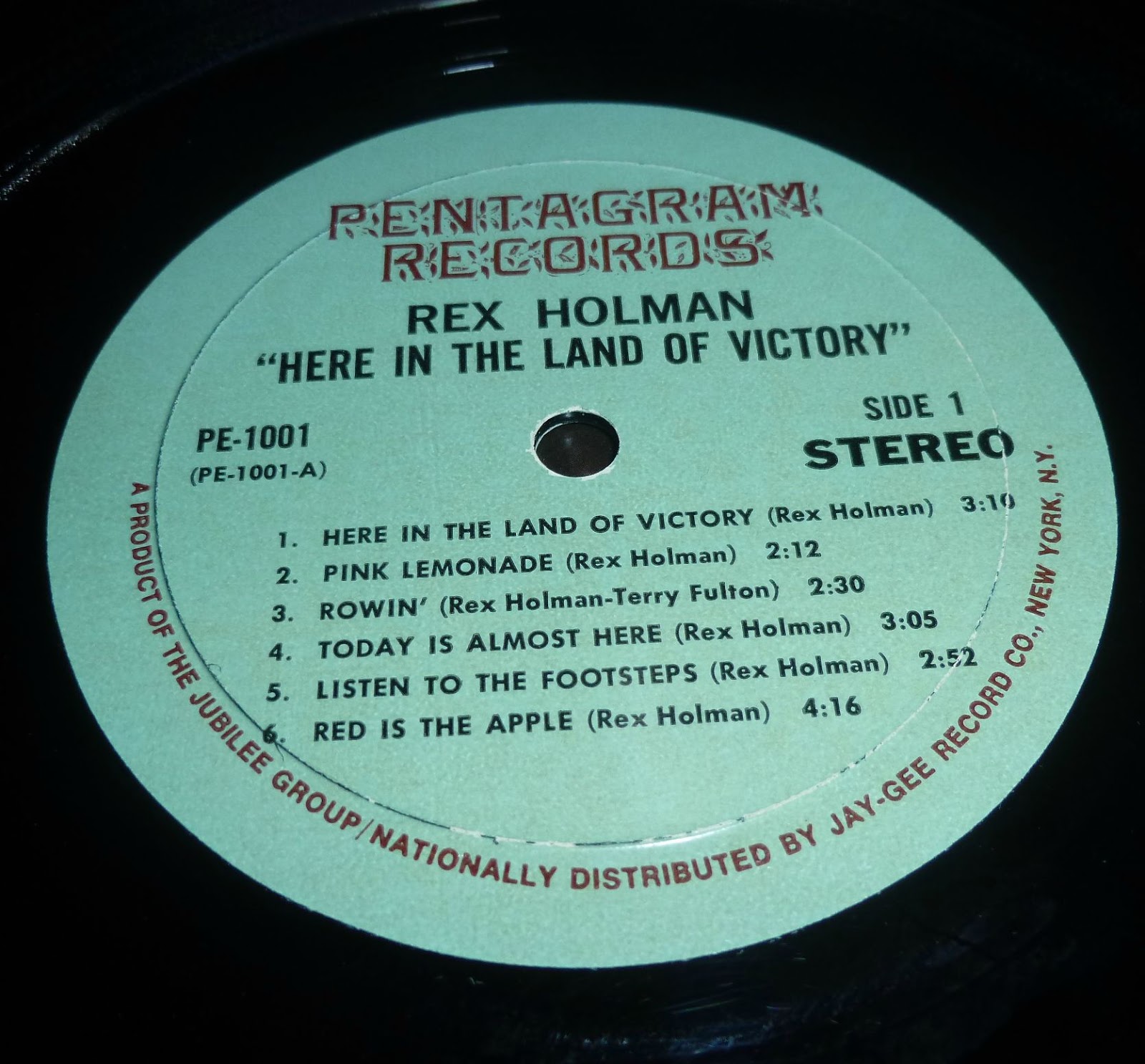 Rex Holman - Here In The Land Of Victory | The Freewheelin' Groover