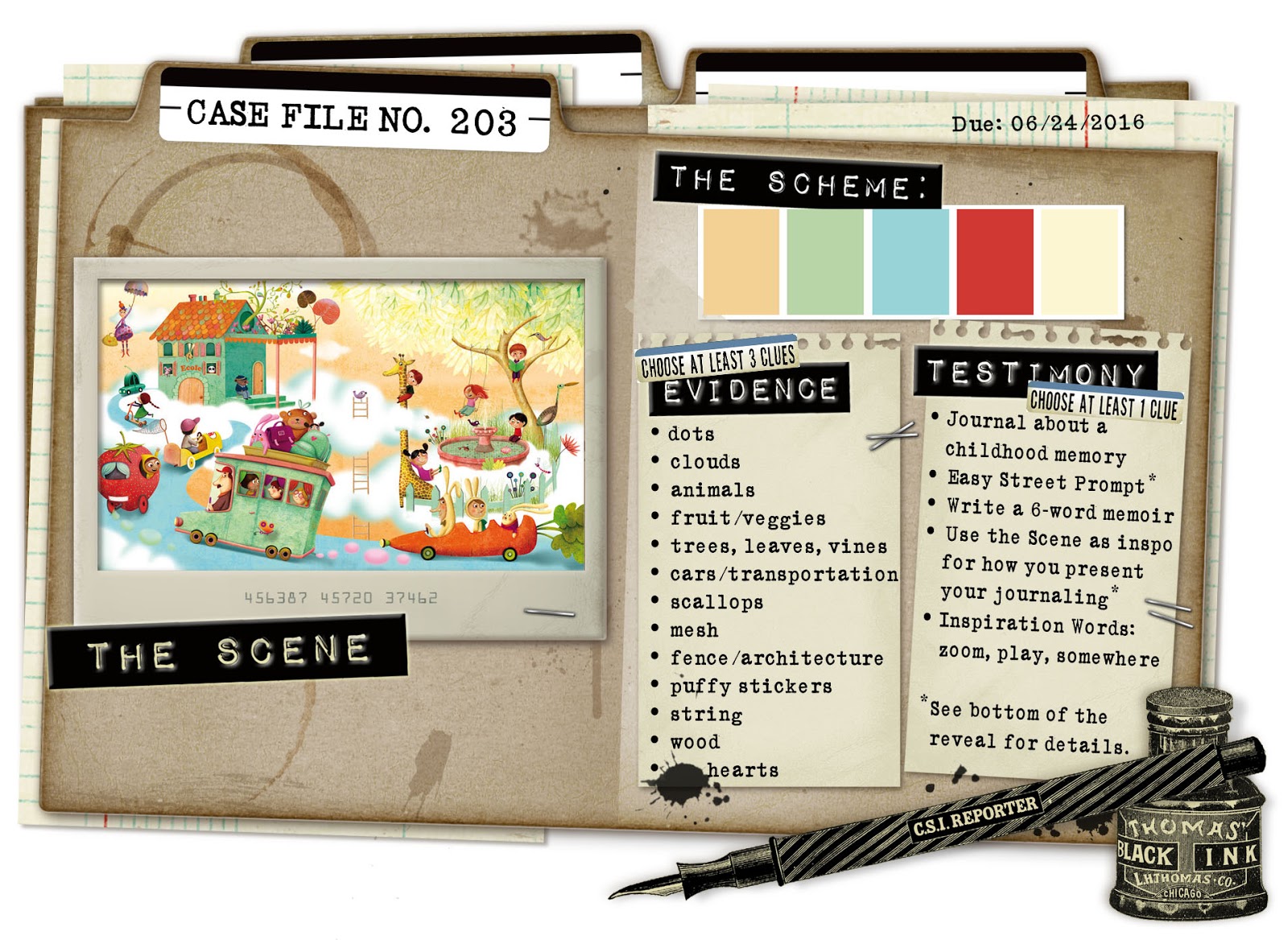 Little Scraps of Magic: 1st Harvest {CSI Case File No. 203}