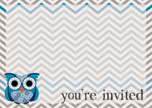 While They Snooze: Free Owl Printable Invitations