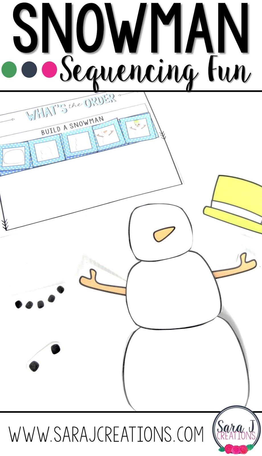 Making Snowman Sequencing Activity