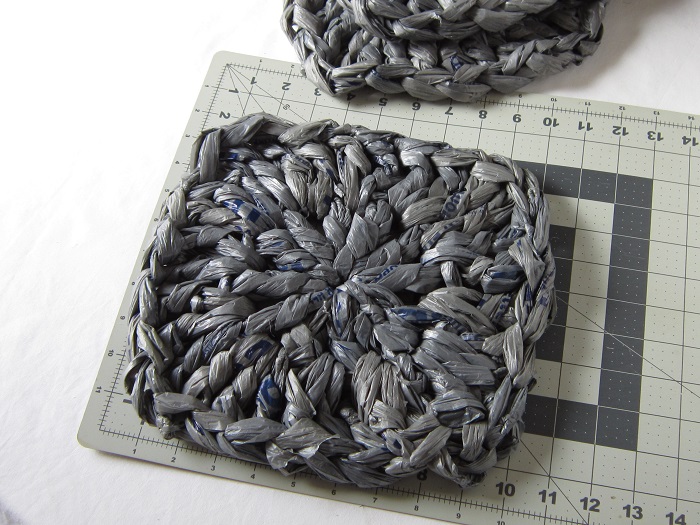 Finger Crochet Plarn Square