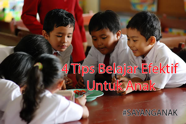 4 Tips Belajar Efektif Untuk Anak - Sayang Anak