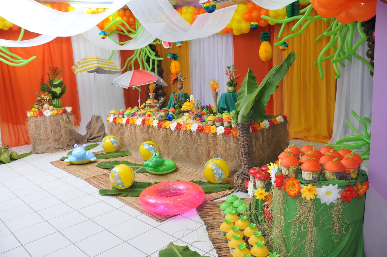 Jujubinhas Festas Infantis: Tema Luau