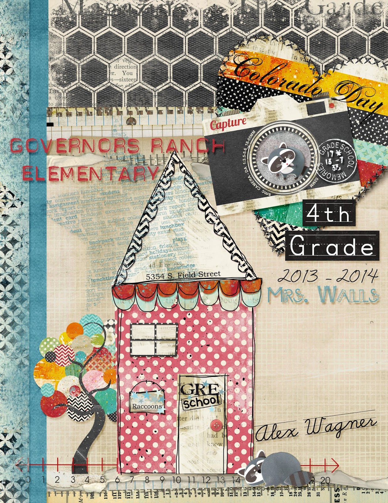 Isa Creative Musings: Scrapbooks for My Son's 4th Grade Class & Teacher