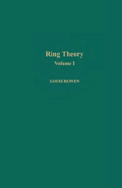 Ring Theory - Louis Rowen Vol. 1 1988 | Libros y Software para Ingenieria