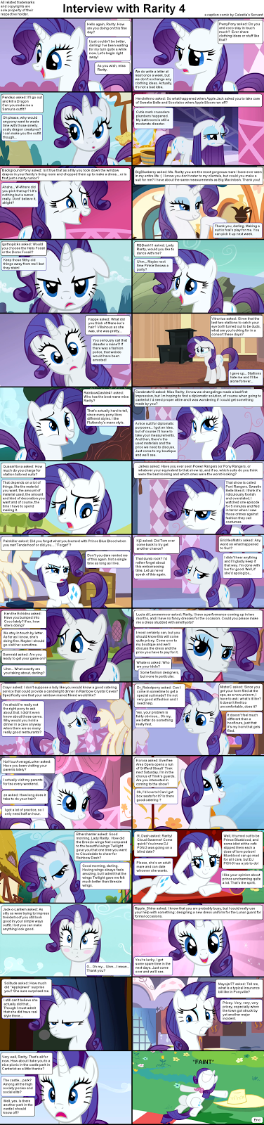 The sun mare's loyal servant: Interview with Rarity 4
