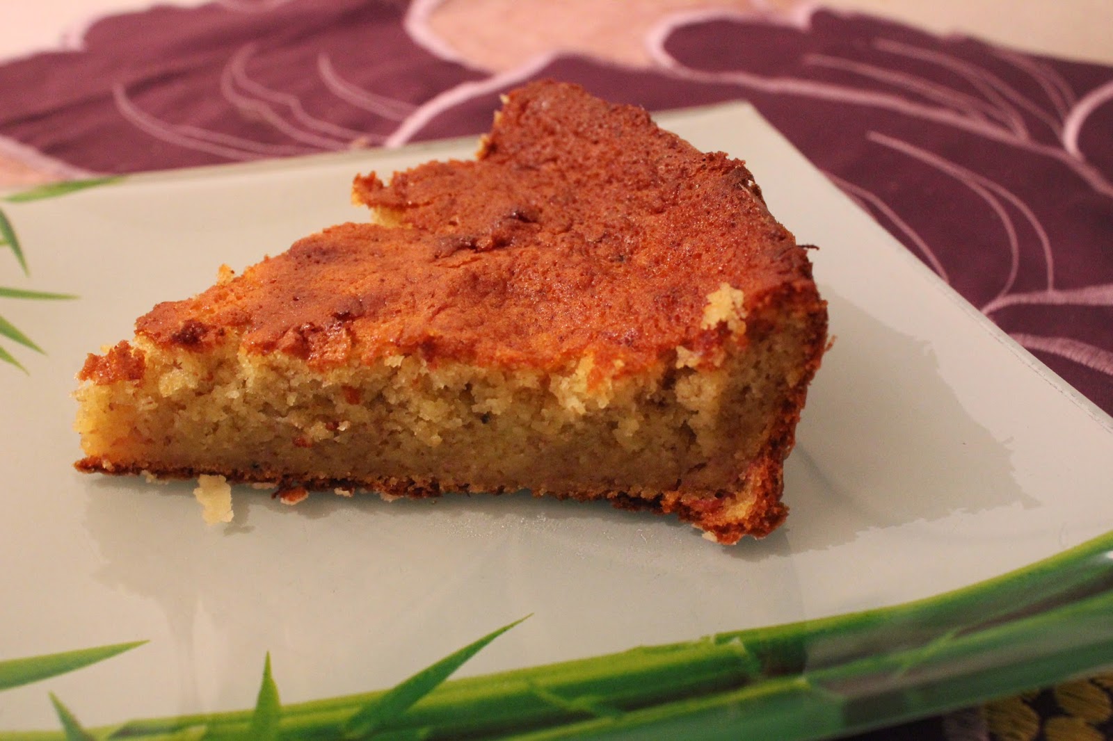 un gâteau de bananes jaunes (plantain) de Zéphyrin.