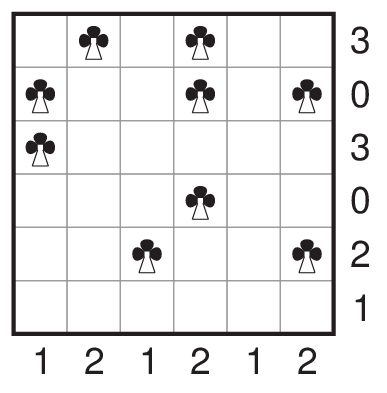 Tents (or Camp) Puzzle (WPC Style Logical Puzzles #T2)