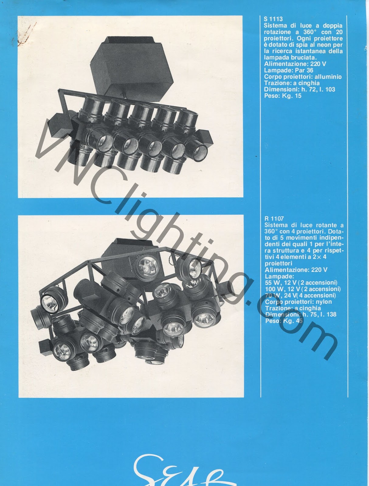 Vintage Night Club Lighting: SEAR Catalogues