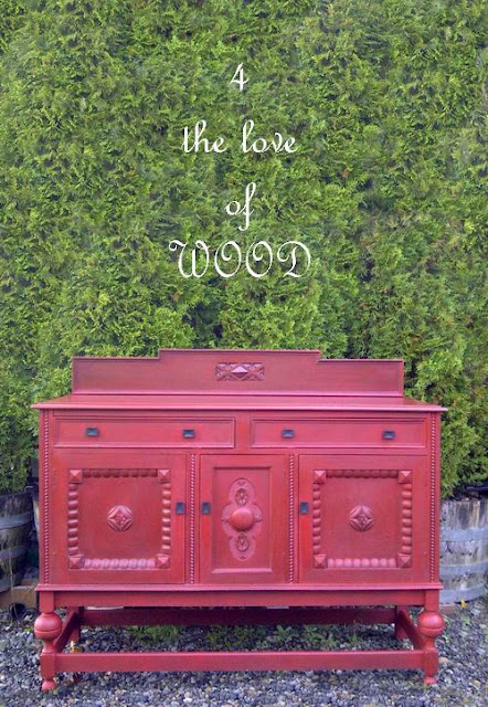 4 the love of wood: RED FURNITURE PROJECTS - painted vintage furniture