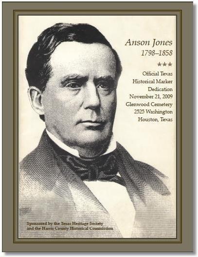 Anson Jones History – Holland Lodge #1 A.F. & A.M.