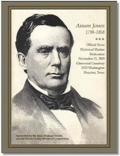 Texas History Page: Anson Jones History - Holland Lodge #1 A.F. & A.M.