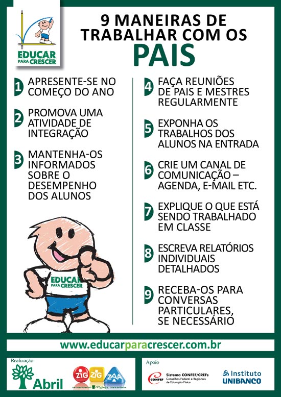 "Educando Com Amor": Educar para Crescer - Cartazes