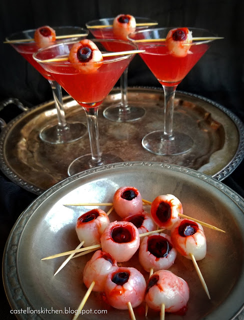 Castellon's Kitchen: Jeepers Creepers... (Blueberry Stuffed Lychee Fruit)