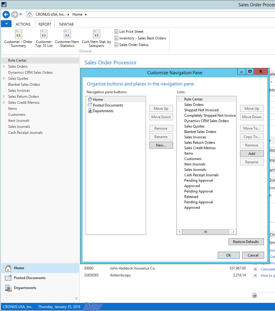 Microsoft Dynamics NAV простыми словами: Role Center и его конфигурация ...