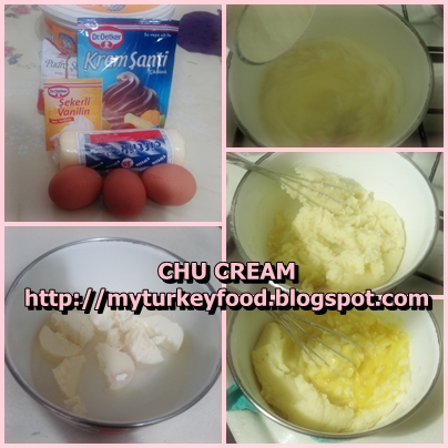 My Turkish Recipes And International Foods: CHU CREAM (WIND BEUTEL)